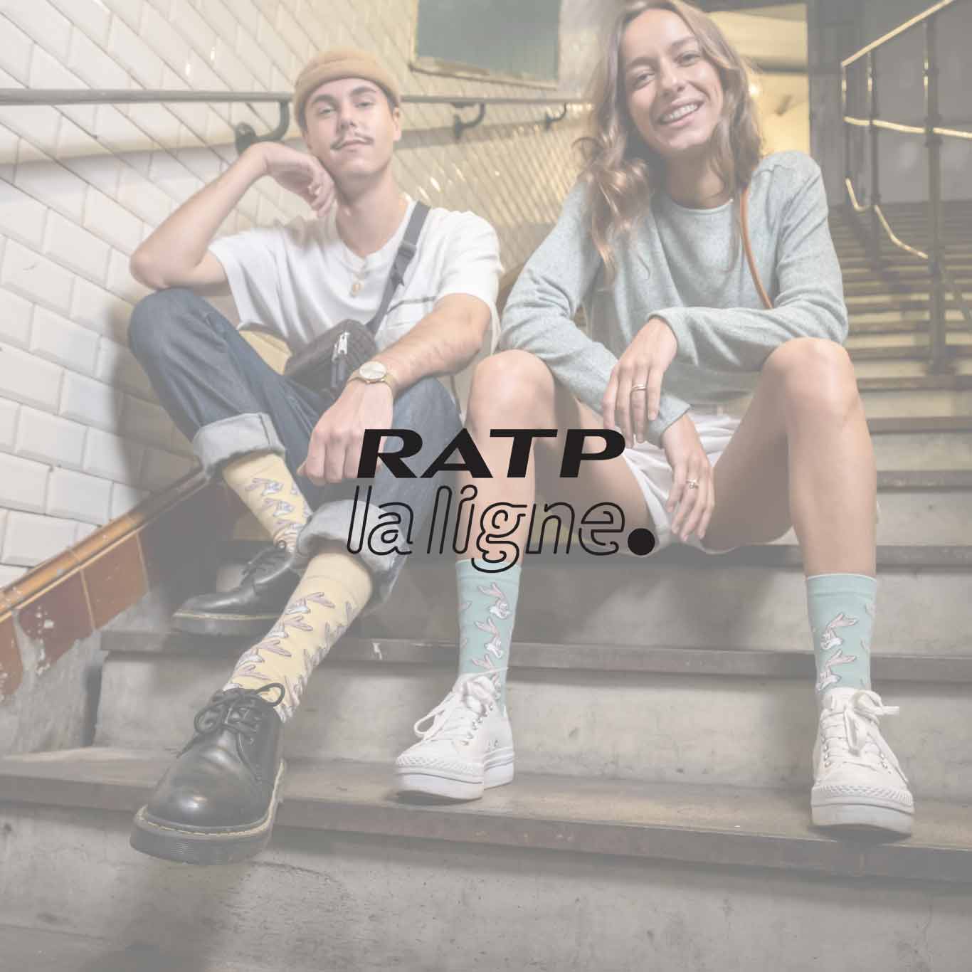 Chaussettes RATP - Serge le lapin - Label Chaussette